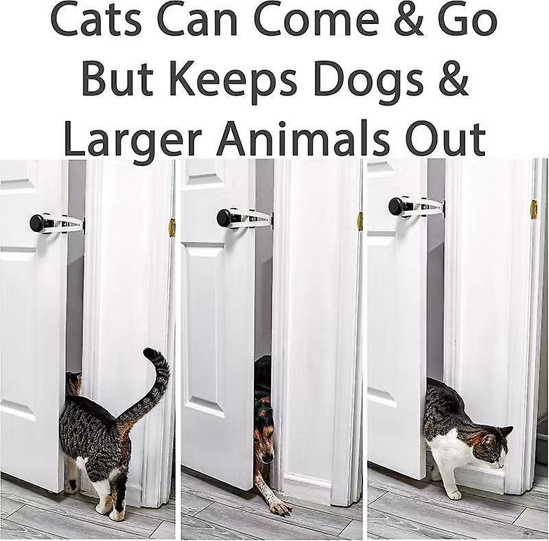 2 Pieces Cat Door Latch, Alternative Door Locks Baby Gate Lock Cat Door ...