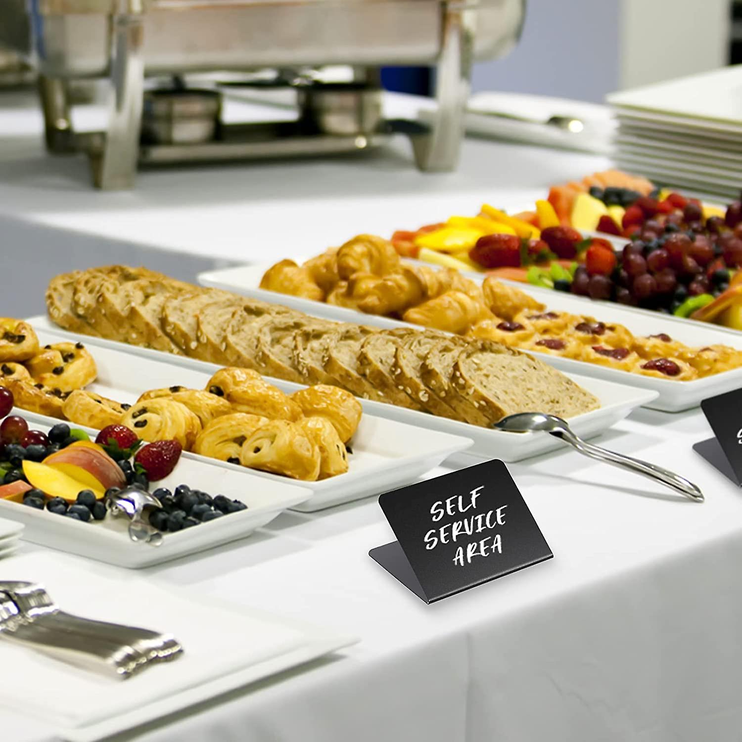 Buffet Table Signs WATUNID 20-Pack Mini Chalkboard Signs With Chalk - L ...