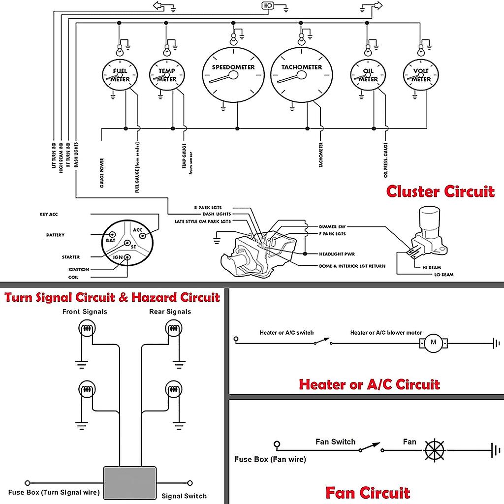 Universal Wire Harness Muscle Hot Rod Street Rat Voltage-Circuit Fuse ...