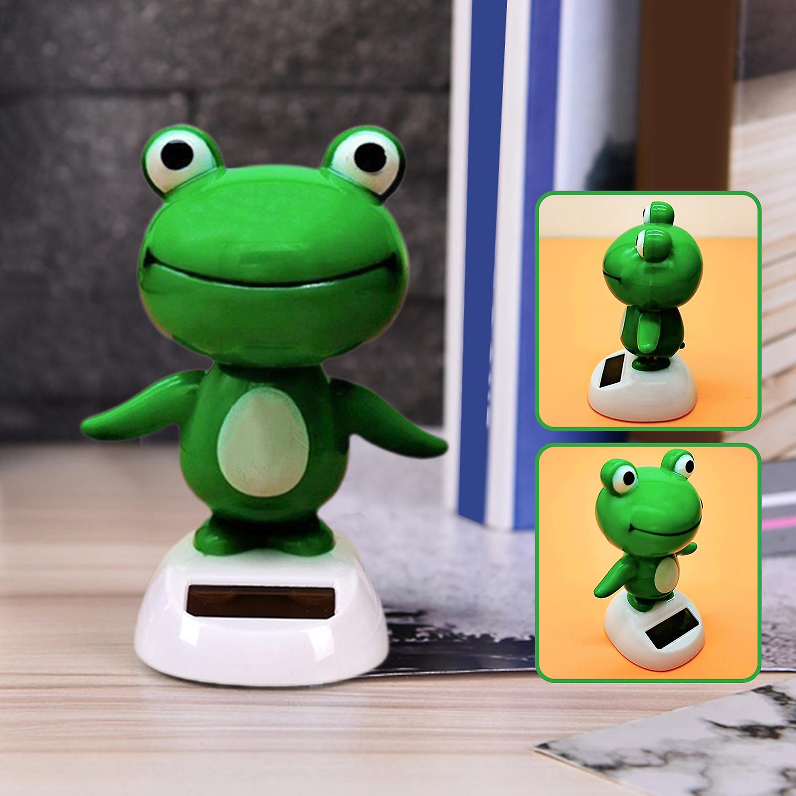 Solar Powered Shaking Head Ornament Dashboard Decoration Cartoon Animal ...