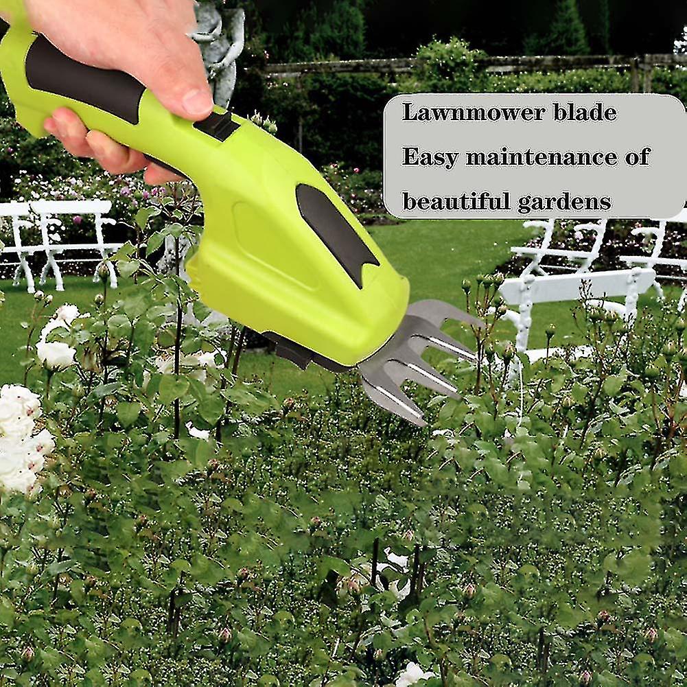 Cordless Grass Shear 2 In 1 Shrubbery Trimmer Handheld Hedge Trimmer ...