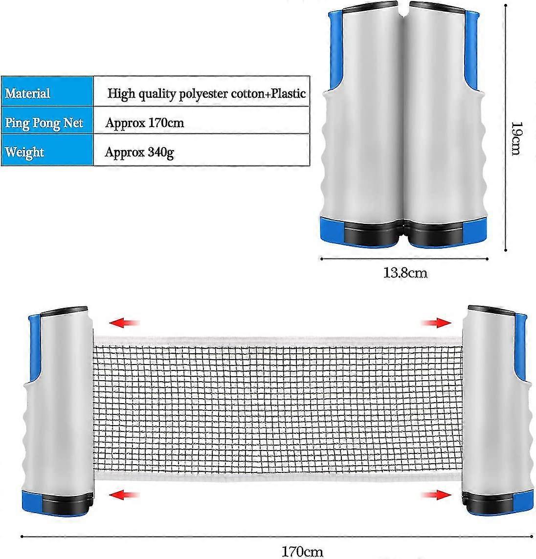 For 2024 Table Tennis Nets - Adjustable Retractable Net, Ping Pong ...