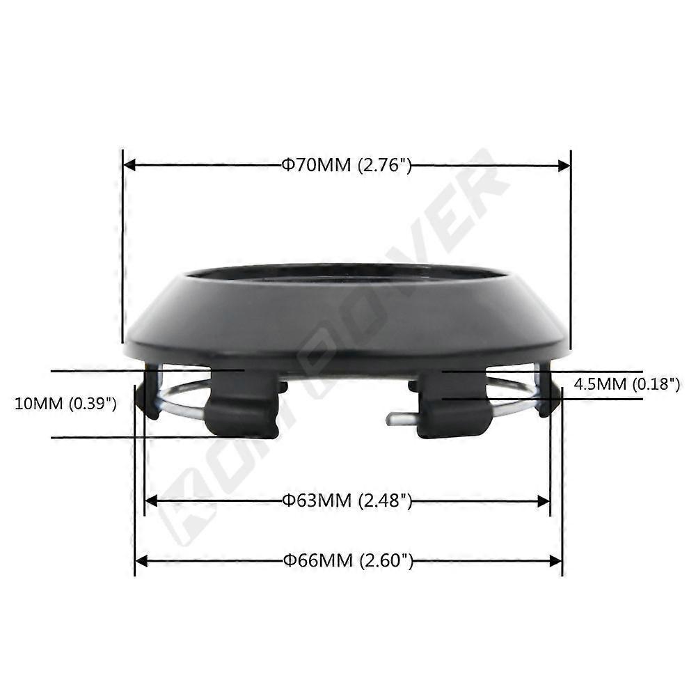 4pcs Od 70mm / Id 63mm Sport Rim Cover Cap Work Emotion Equip Meister ...