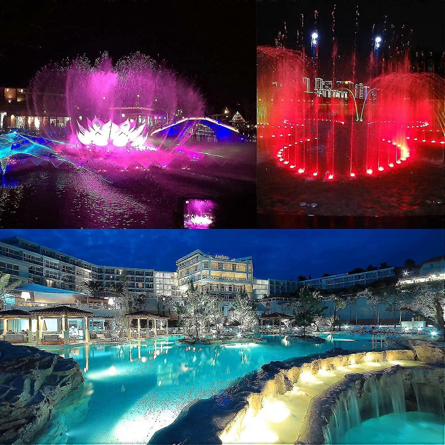 Led Swimming Pool Stainless Steel Outdoor Mounted Underwater Rgb Pool ...