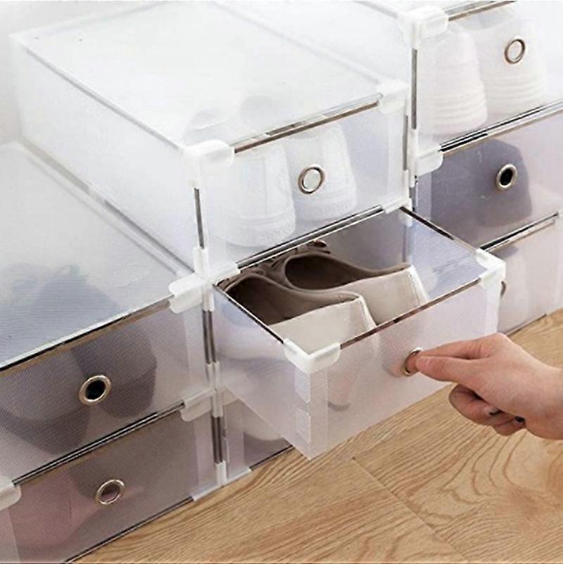 Nirvana 10X shoe box shoe storage stacking box shoe rack with lid ...