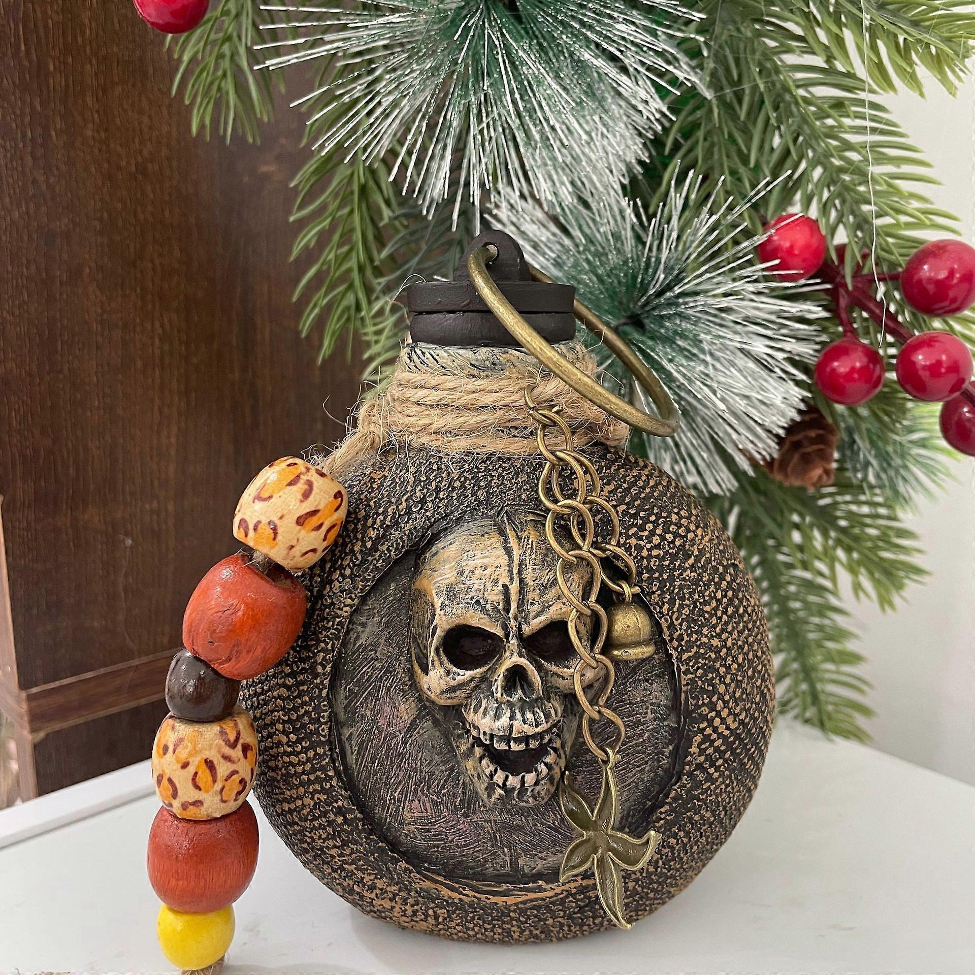Halloween Wine Bottle Halloween Skull Pirate Rum Flower Vase Desktop ...