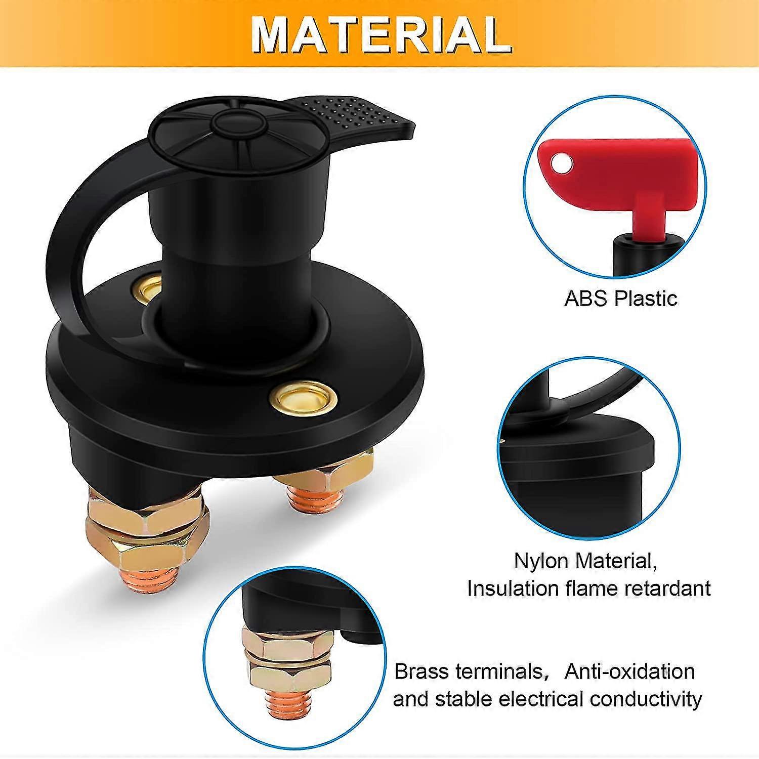 Main Switch 12 V / 24 V, Battery Main Switch, Quick Shut-off Isolator ...