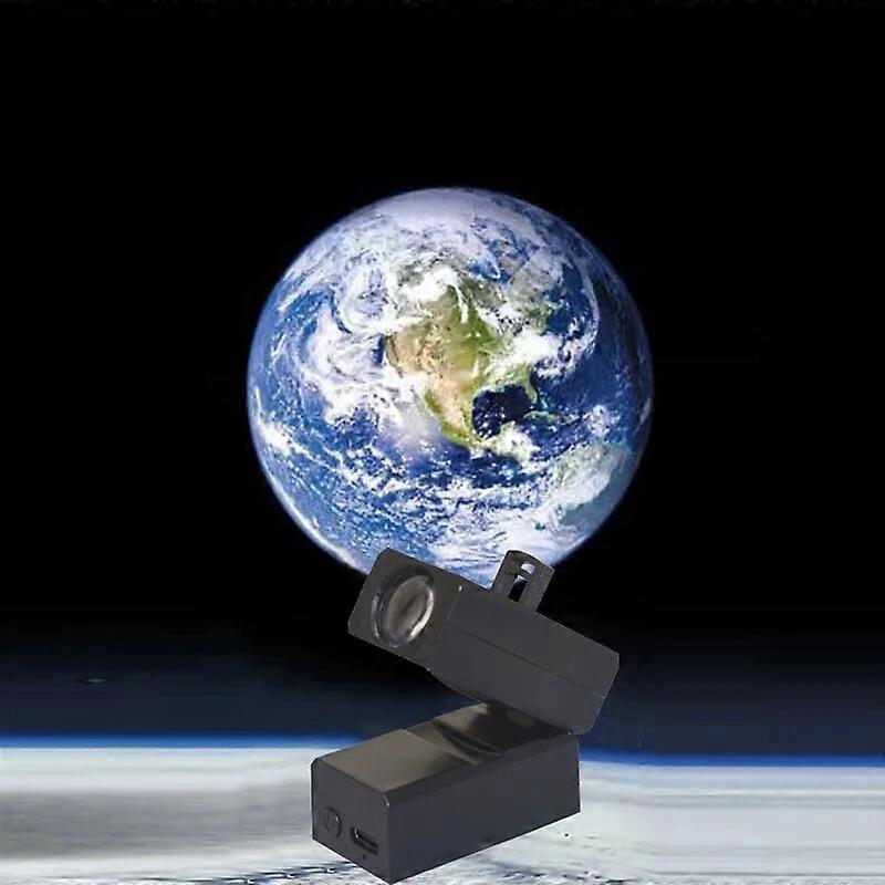 Earth Moon Projection Lamp Rechargeable Star Projector Planet Projector ...