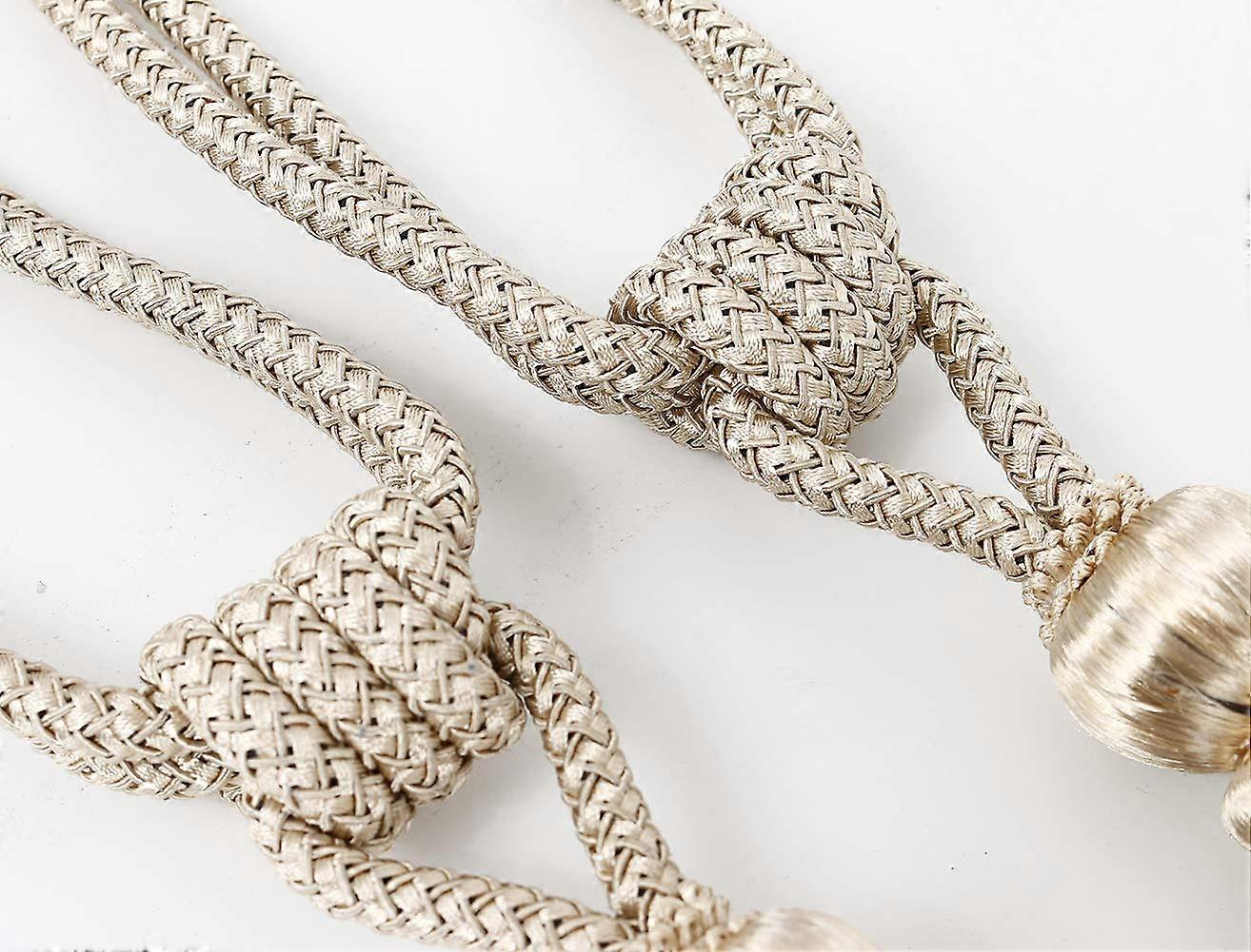 1 Pair Curtain Tie backs Rope Handmade Tassel Curtain Tiebacks ...