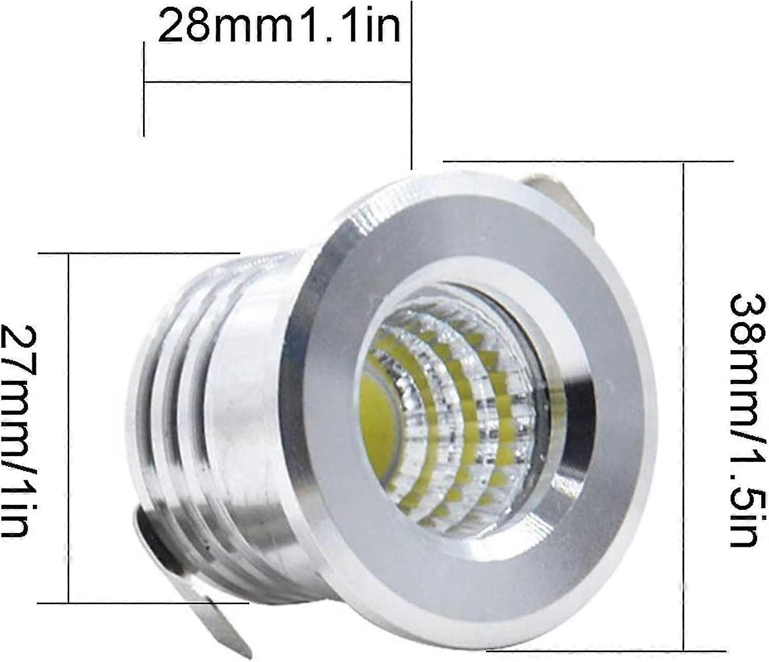 Set Of 6 Mini Led Recessed Ceiling Spotlights Black Mini Led Spotlight ...