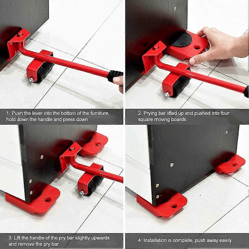 Furniture Lifter With 4 Pack Moving Sliders Furniture Moving Roller Set ...