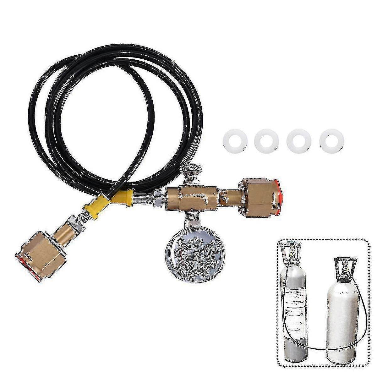 Argon Co2 Refilling Station Charging Adapter To Small Welding Tanks,w ...