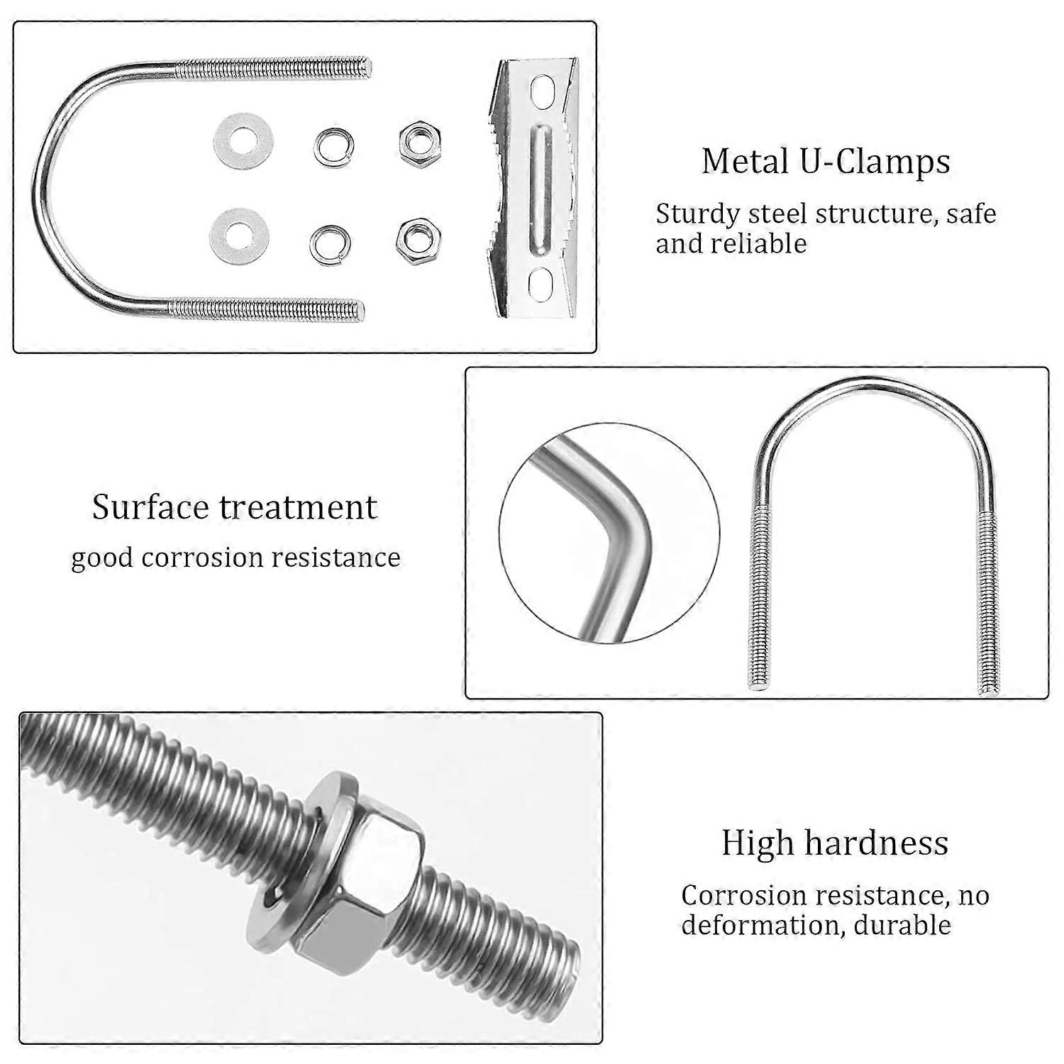 u pultti neliö u pultti M6, sinkitty rauta M6 100 * 50mm M6 U pultti ...