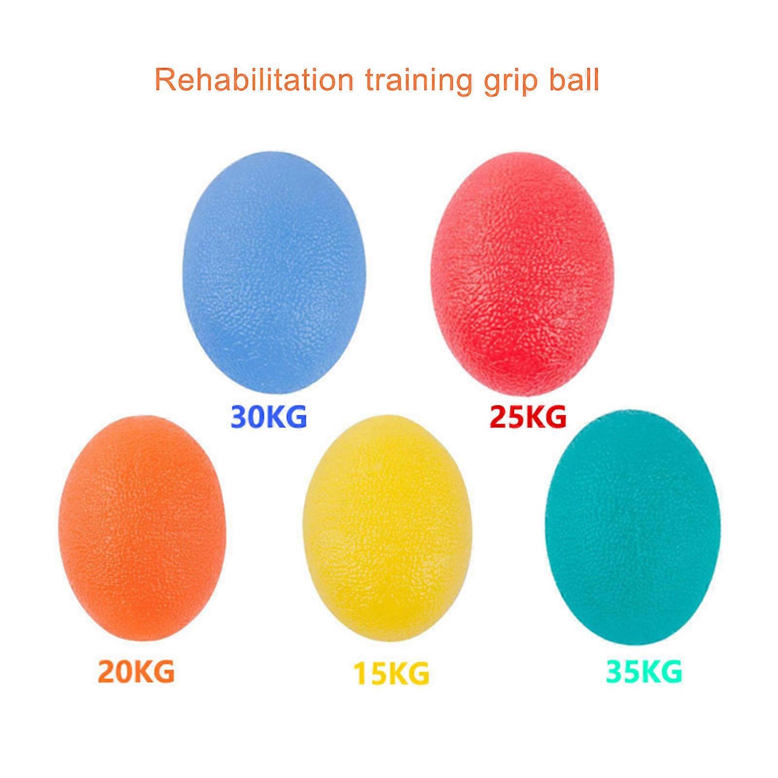 Hand Grip Strength Trainer, 5 Resistance Levels (15-35kg), Eggs Shaped ...