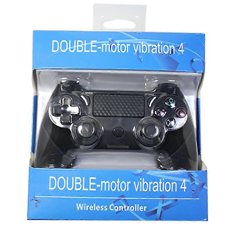 wireless game controller p4 joystick analog six axis vibration with lights p4 gamepad computer ...