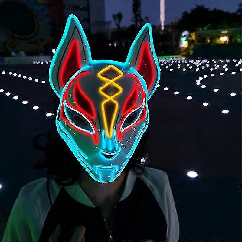 Hot Carnival LED Mask Glowing Halloween Party Mask Rave Mask Carnival ...