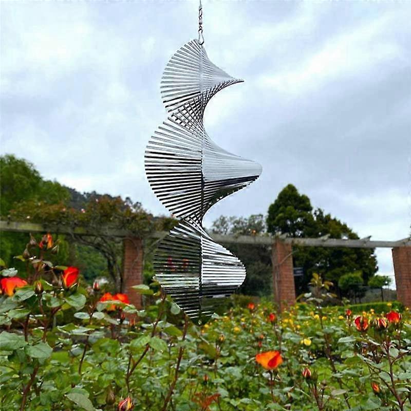 Outdoor Hanging Decorative Spiral Metal Wind Chime,3D Spiral Wind Chime ...