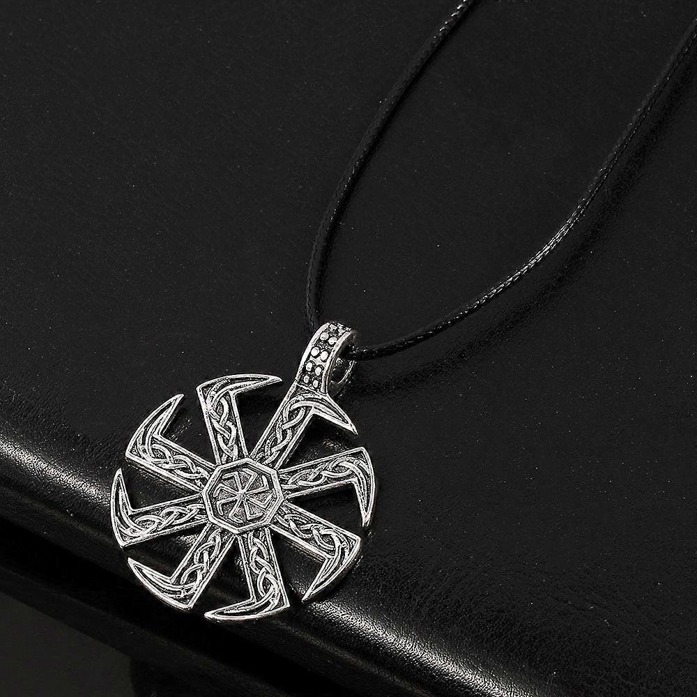 YILUOCD Slavic Amulet Necklace for Men Slavic Kolovrat Symbols Pagan ...