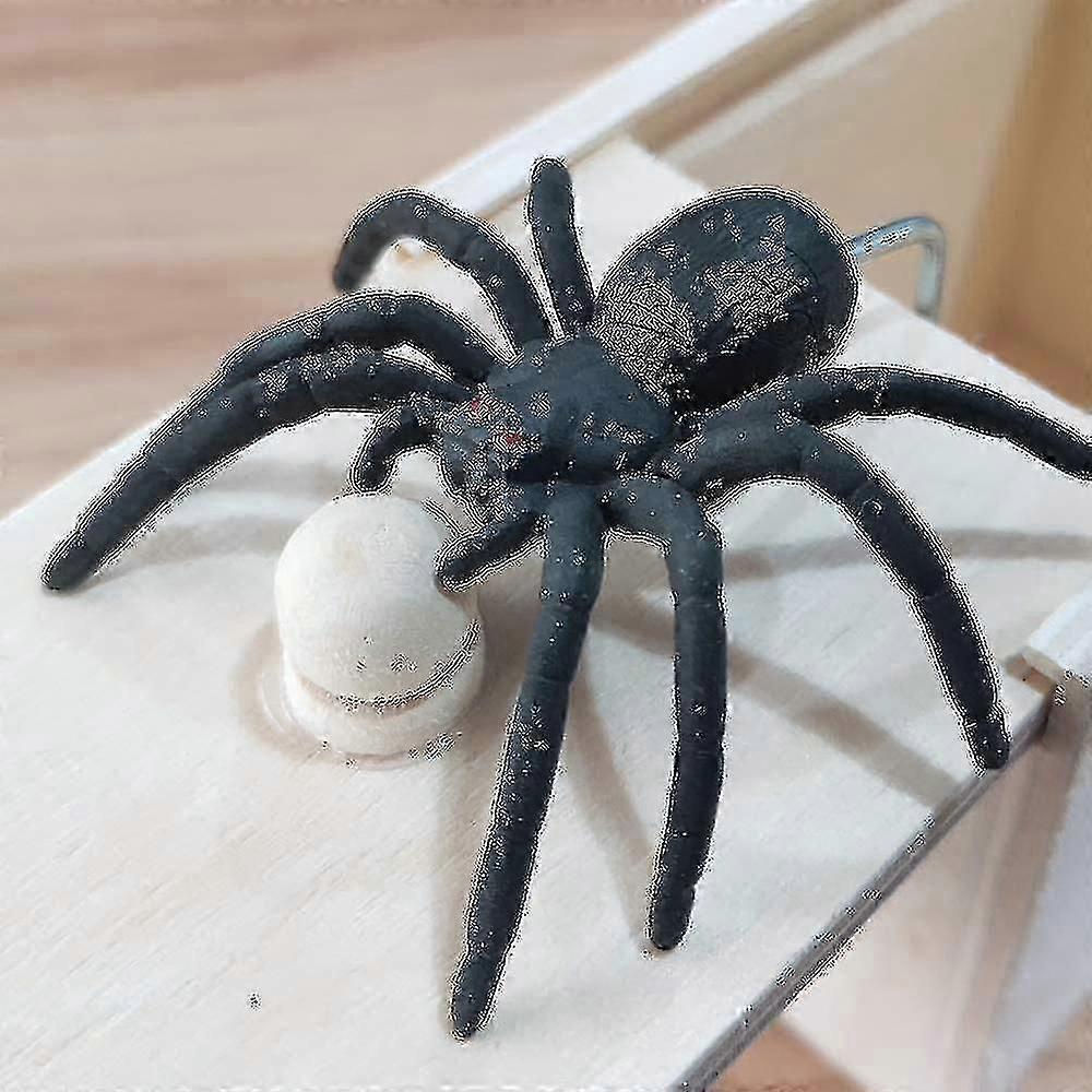 Prank Spider Surprise Box Rubber Spider Prank Box Tricky Spider Wood Box Superb | Fruugo UK
