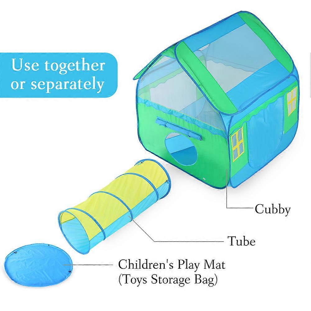 Large Kids Play Tent, Vbestlife Children Pop-Up Playhouse Tent (3pc ...