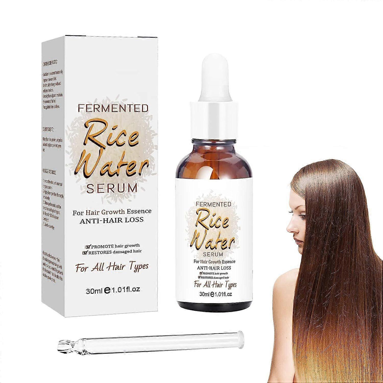 Fermented Rice Water Serum, Rice Water for Hair Growth, Essence, Anti ...