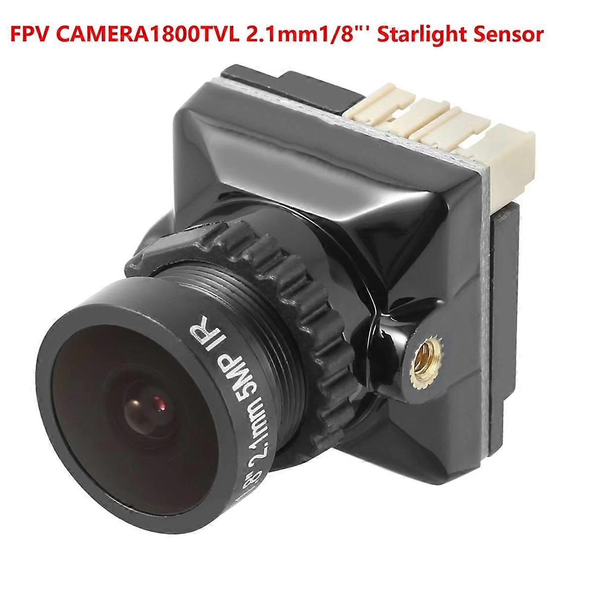 FPV Camera 1800TVL 5MP 2.1mm 1/8 Inch Starlight Sensor 5V-40V NTSC/PAL ...