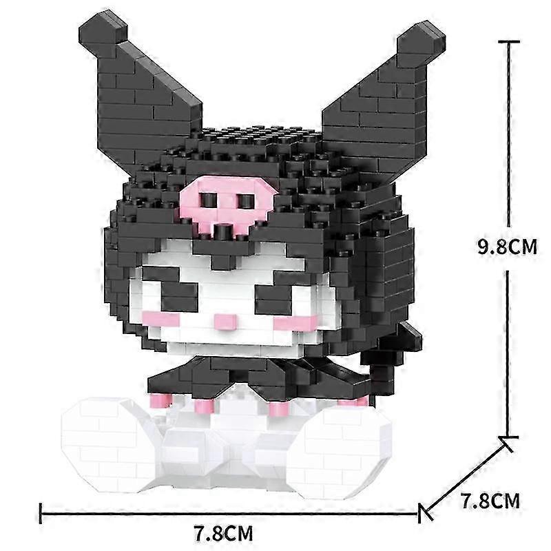 "Hello Kitty Building Block Sanrio Anime Figure Kuromi Assembled Toys ...