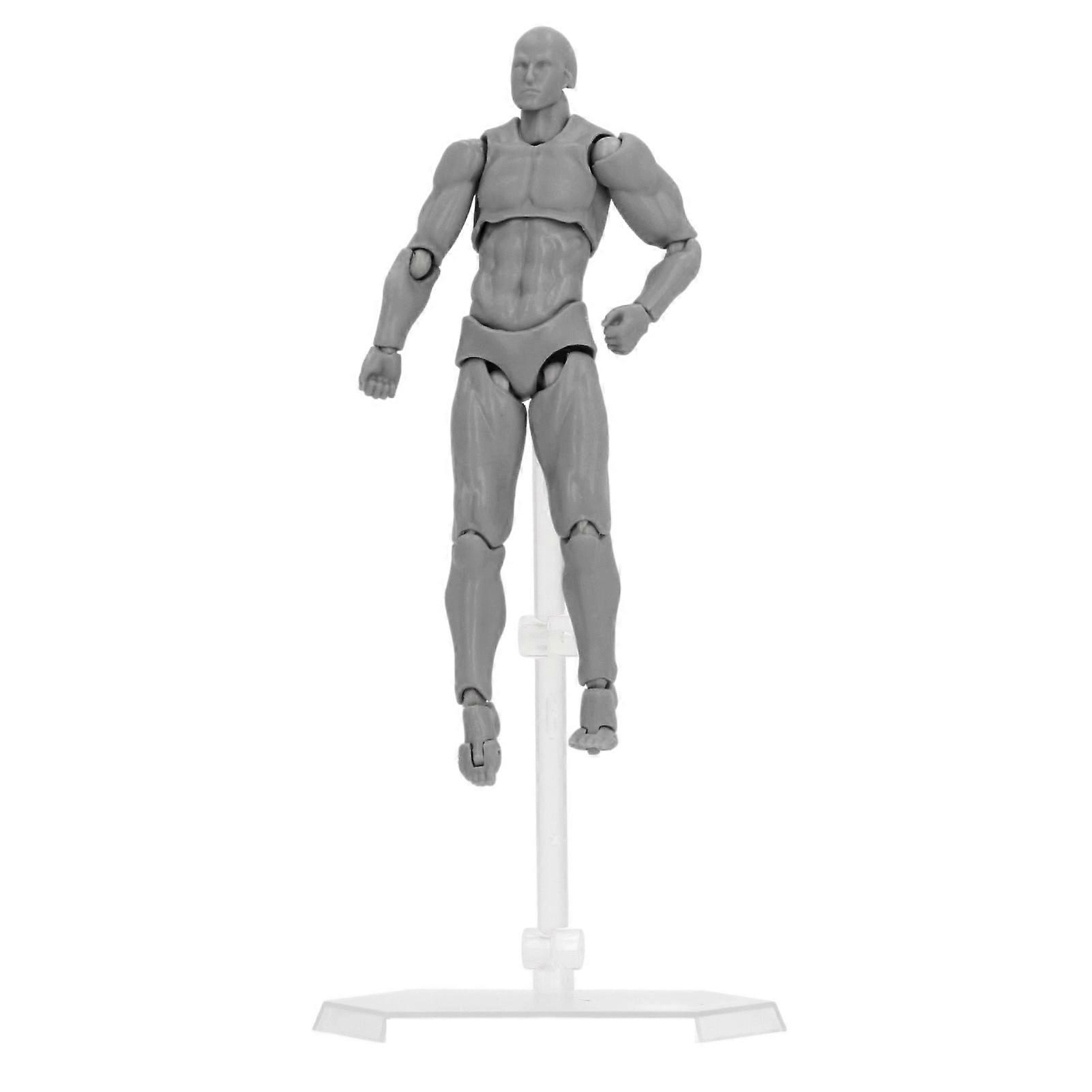 Figure Model PVC Action Figure Drawing Model Movable Joint Pedestal ...