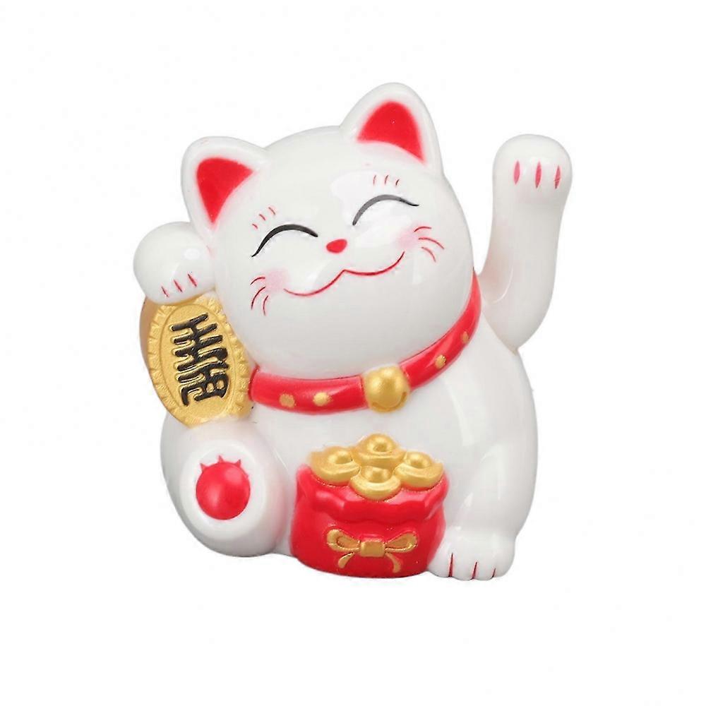 Chinese Lucky Cat Fortune Cat Decoration Waving Arm Solar Light ...