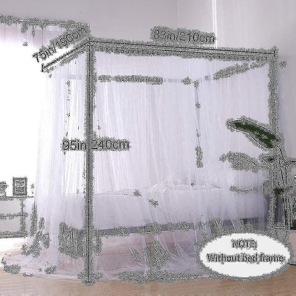 Szhtfx Double Bed Mosquito Net Large Square Mosquito Net 4 Doors For ...