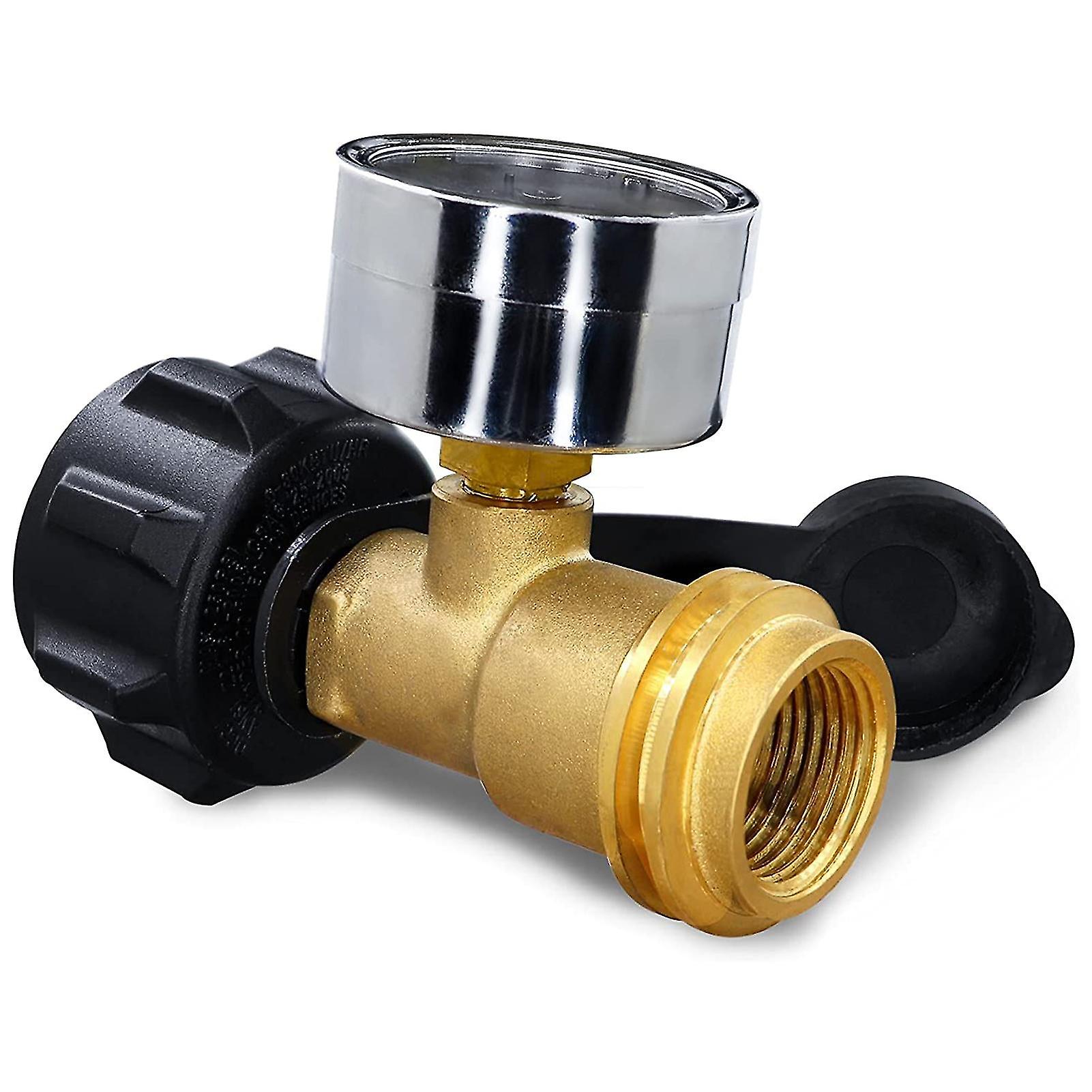 Qcc propane tanks adapter with gauge universal propane gases pressure ...