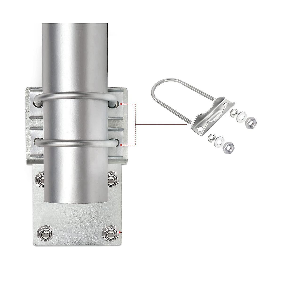 Antenna Pole Mount Kits, Antenna Pole Mount Bracket with Double U-Bolts ...