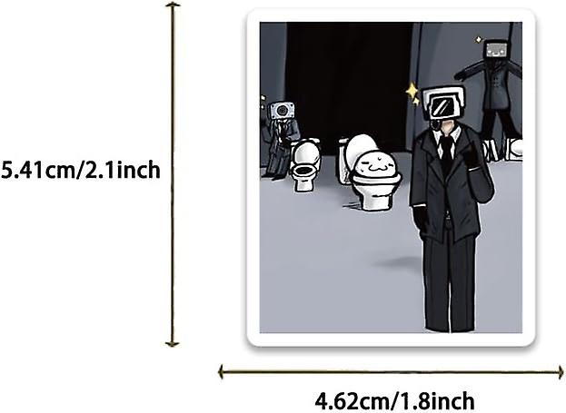 Skibidi Toilet Stickers 50pcs Toilet Titan Tv Man Speakerman Bosses ...