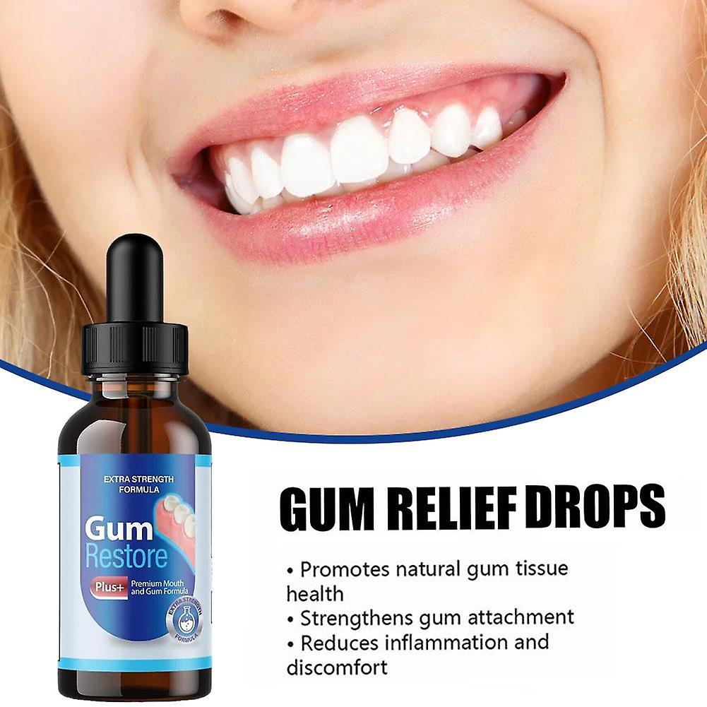 1 Pack - Gum Restore Plus - Oral Drops For Teeth, Bad Breath, Gums ...