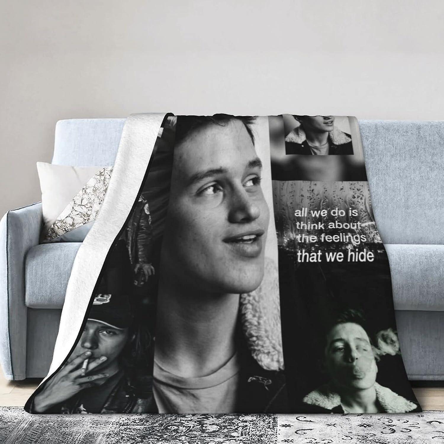 Kast tæppe Hyggeligt letvægts varmt ultrablødt mikrofleecetæppe Nick ...