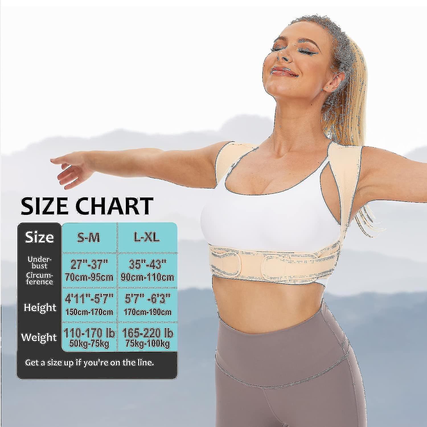 Vicorrect Posture Corrector For Women And Men, Adjustable Upper Back Straightener Posture ...