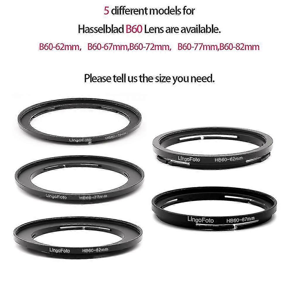 Hasselblad B60 Metal Filter Adapter Ring For 62/ 67/ 72/ 77/ 82mm ...