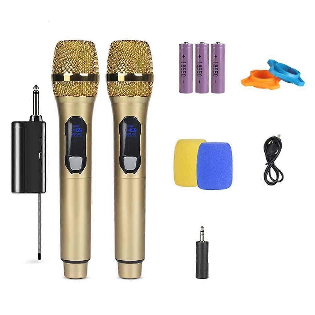 Wireless Microphone Metal Dynamic Microphone System with Rechargeable ...
