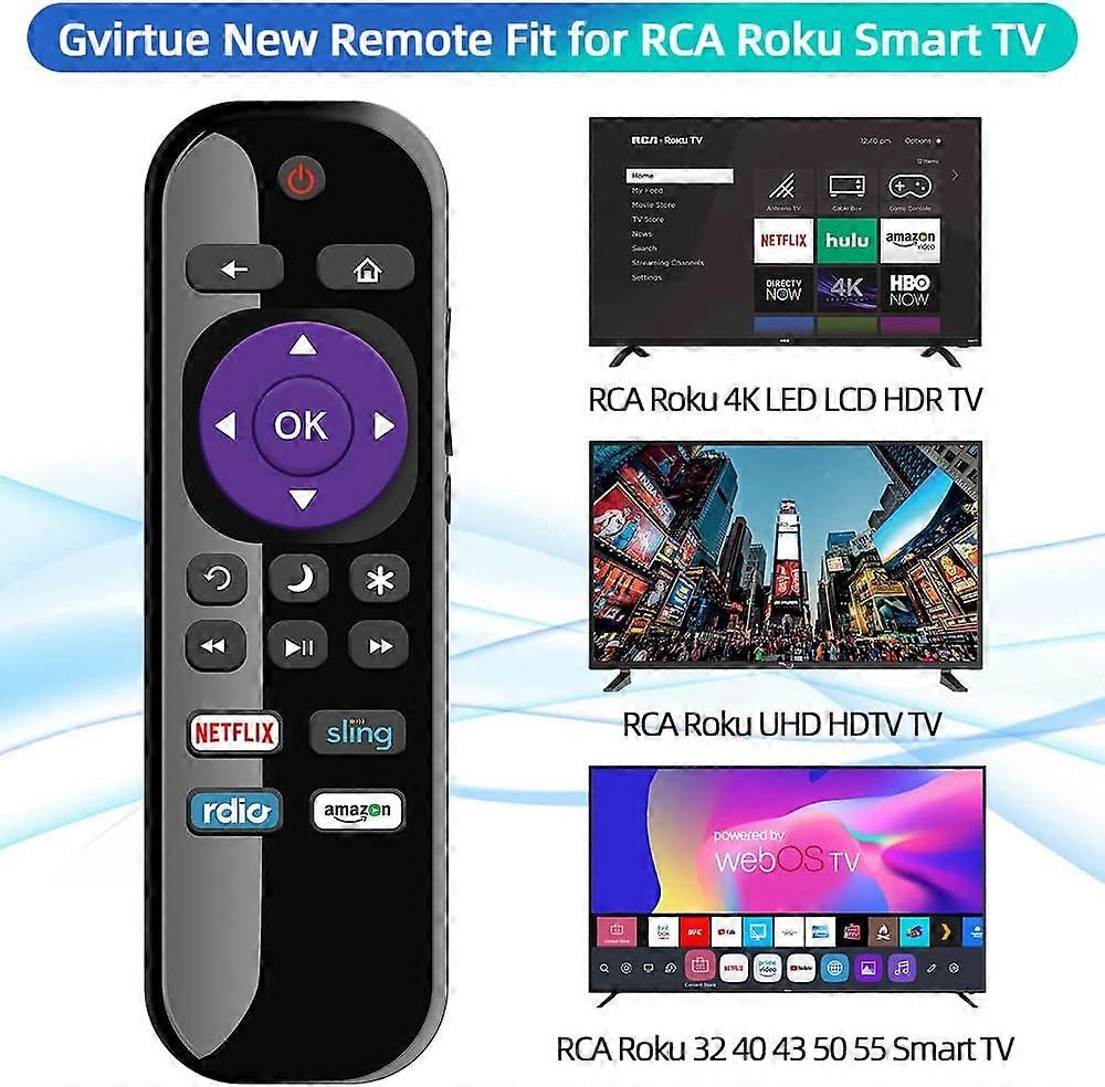 Universal Roku Remote Control Replacement for RCA Roku Smart TV Remote ...