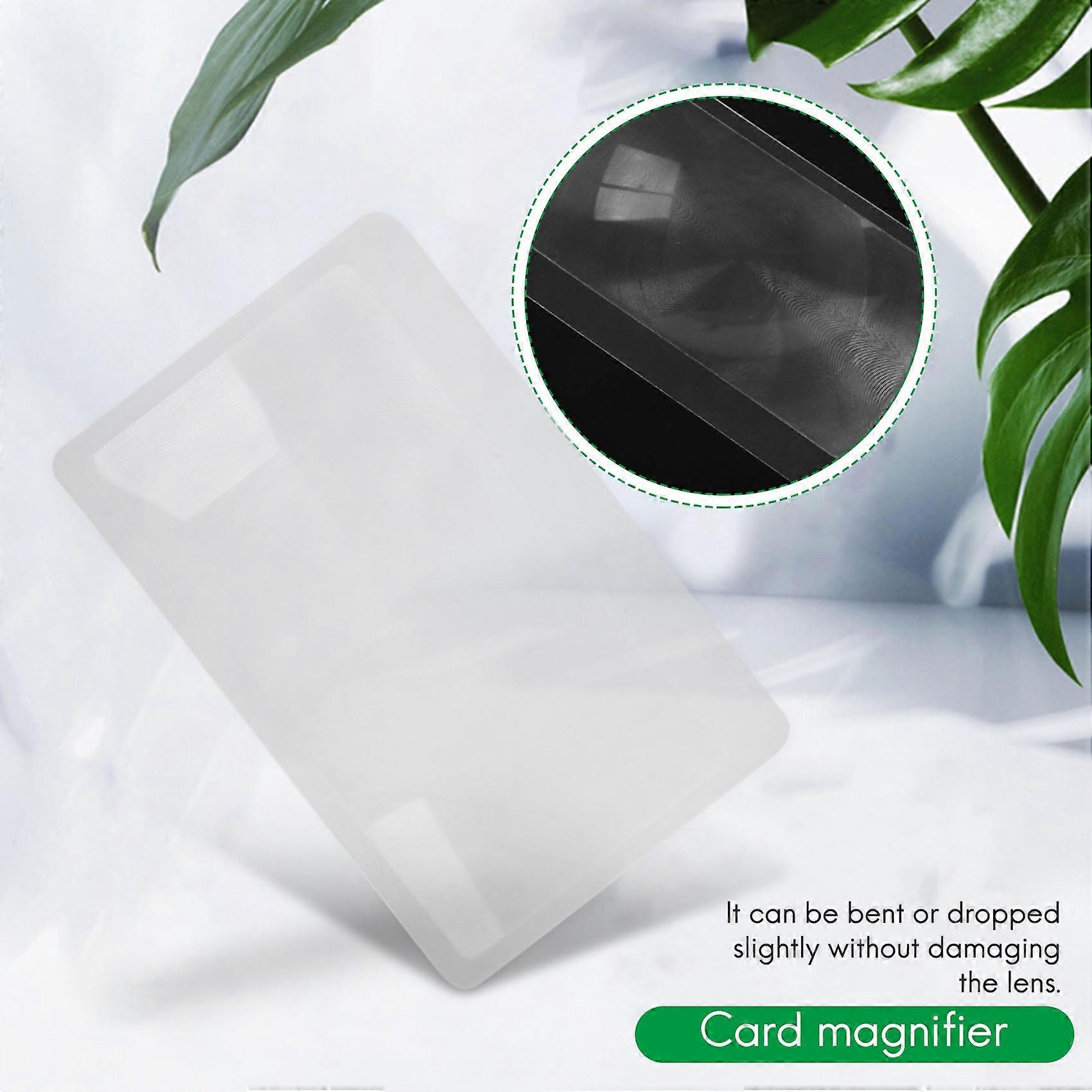 3 X Magnifier Magnification Magnifying Fresnel Pocket Credit Card Size ...