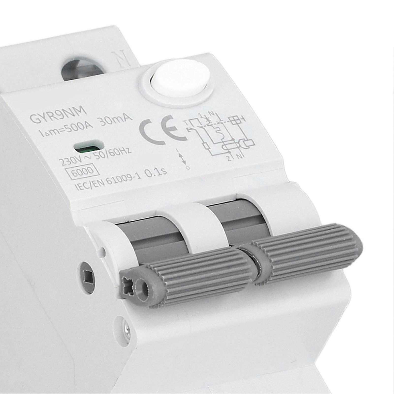 GEYA Residual Current Operated Circuit Breaker with Integral Overcurrent Protection 30mA Rated ...