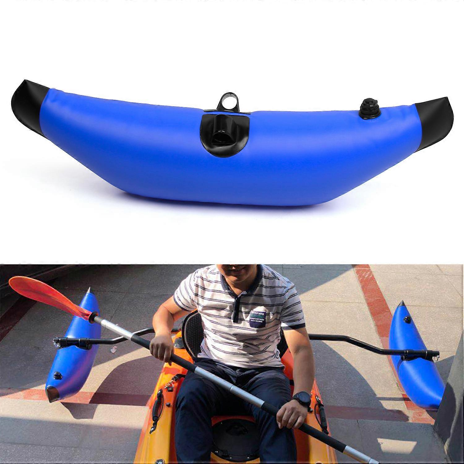 Kayak PVC Inflatable Outrigger Float with Sidekick Arms Rod Kayak Boat ...