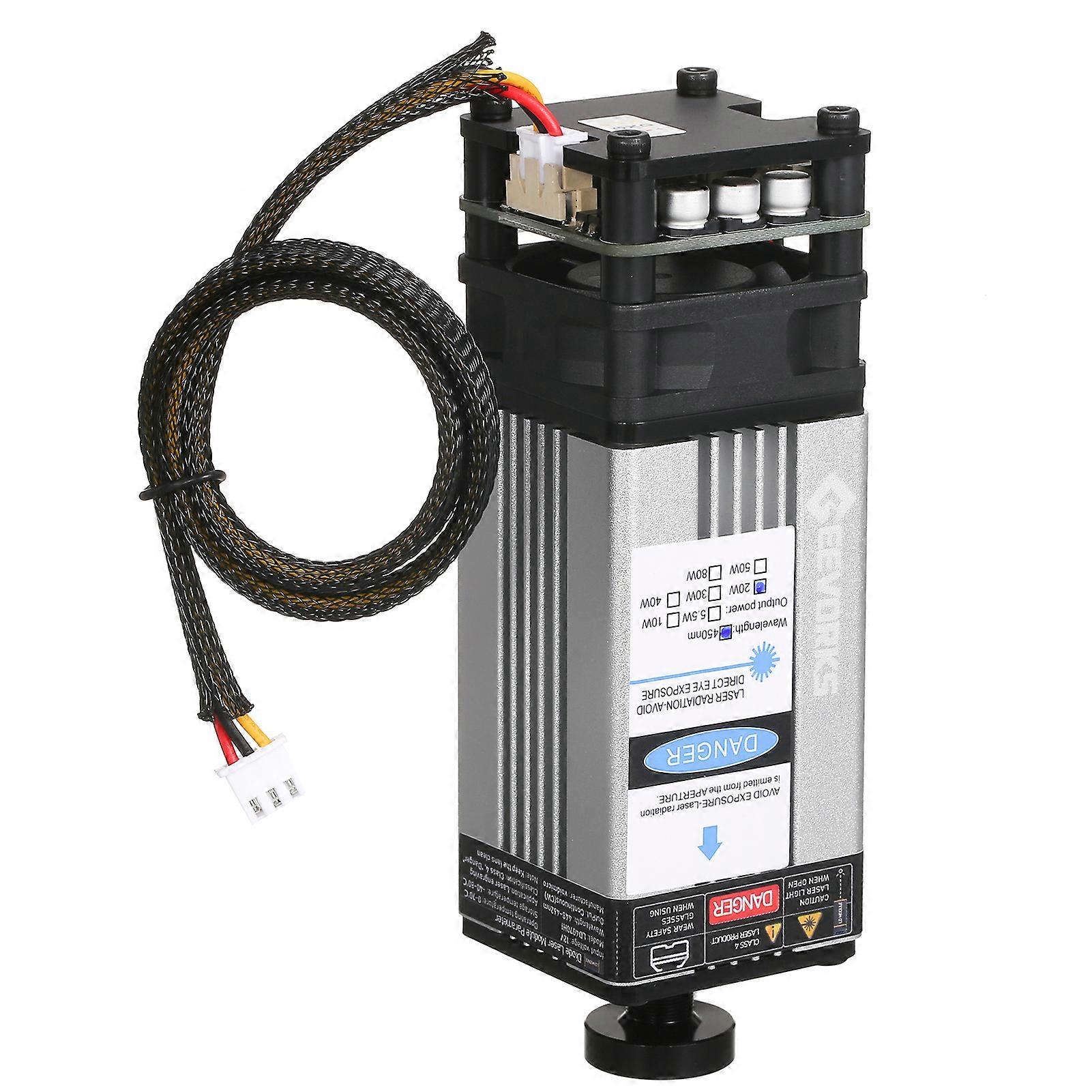 Geevorks 20W Laser Module 450nm Engraving Laser Head Adjustable Focal ...