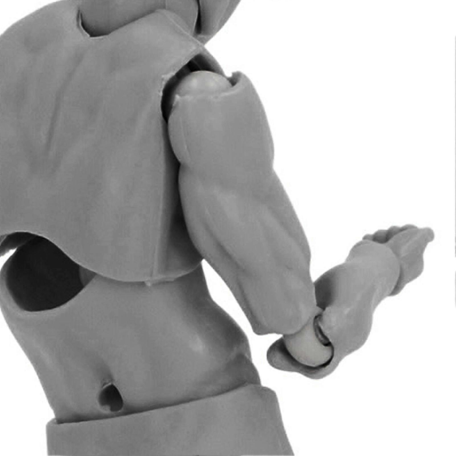 Figure Model PVC Action Figure Drawing Model Movable Joint Pedestal ...