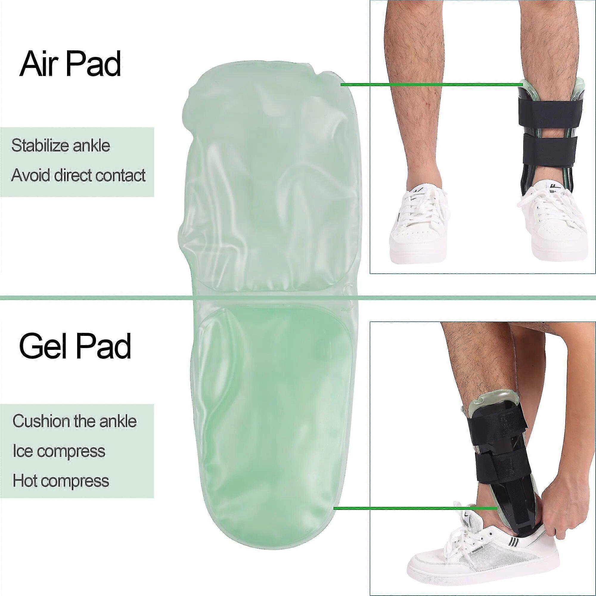KOMZER Air Gel Ankle Brace, Stirrup Ankle Splint-Rigid Stabilizer for ...