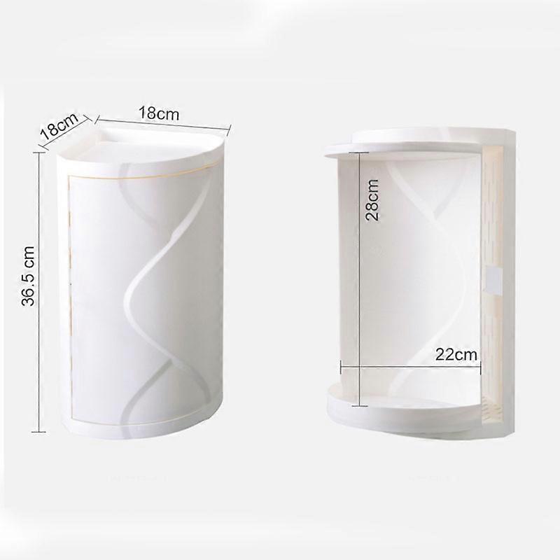 Bathroom Rotating Triangle Storage Rack Rotating Multi-Function ...