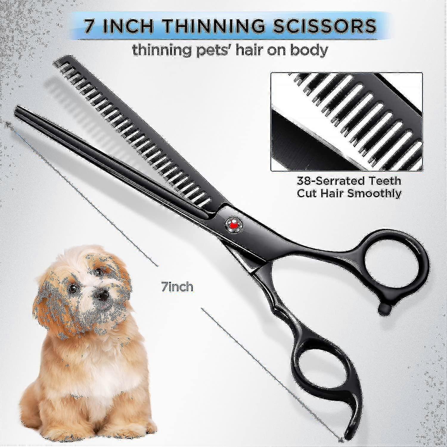 7.0in Stainless Steel 6 In 1 Professional Dog Grooming Scissors | Fruugo UK