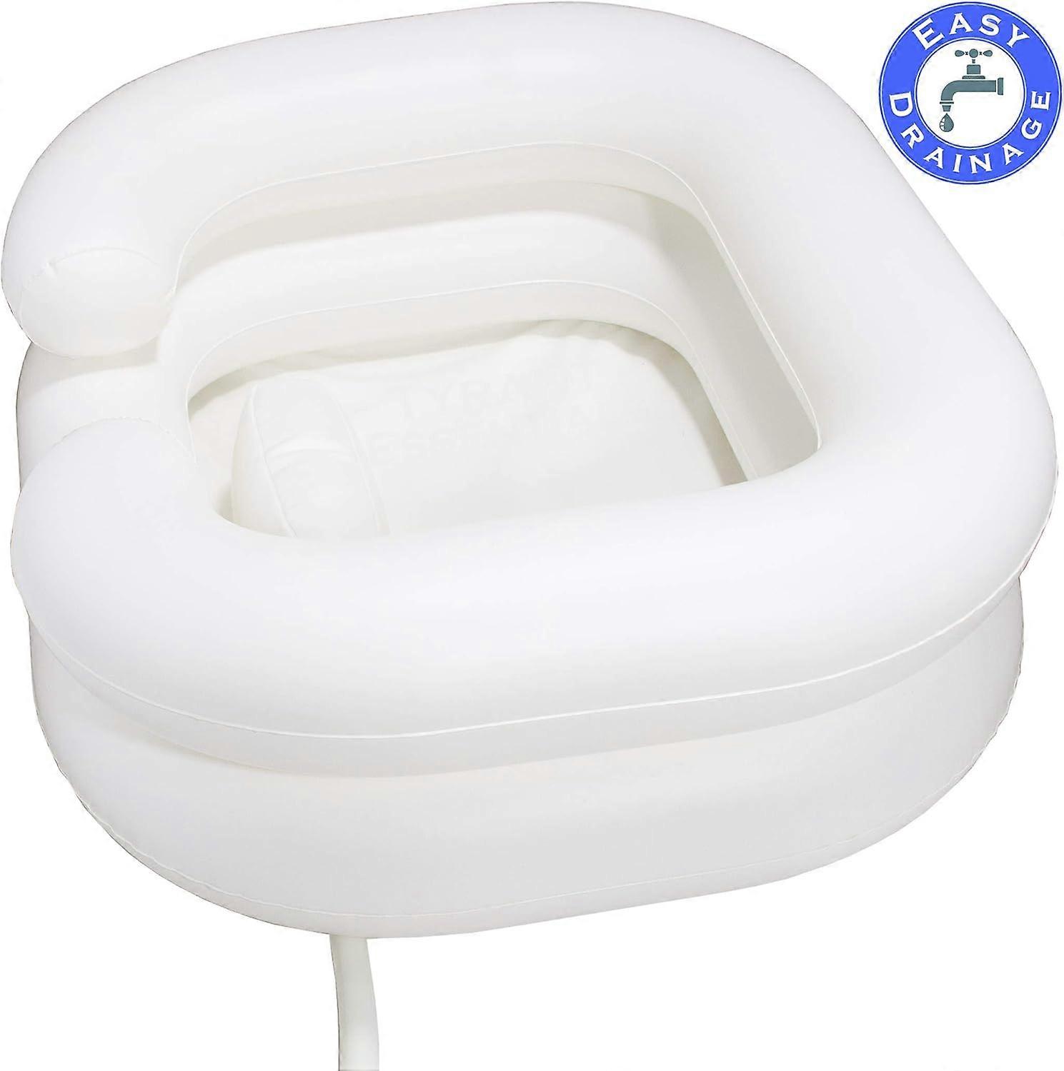 Inflatable Shampoo Basin with Pillow in Bed Hair Wash Bowl for ...