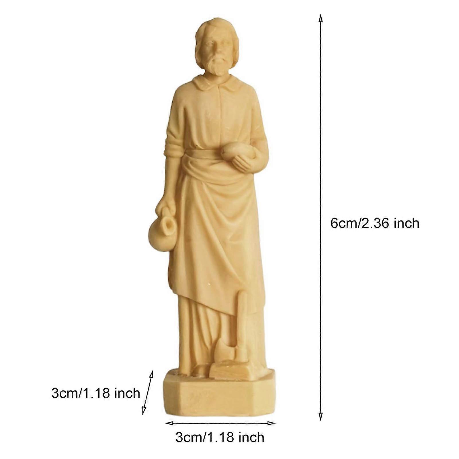 Saint Joseph Statue 6cm Tall Saint Joseph Figurine Resin Carpenter ...