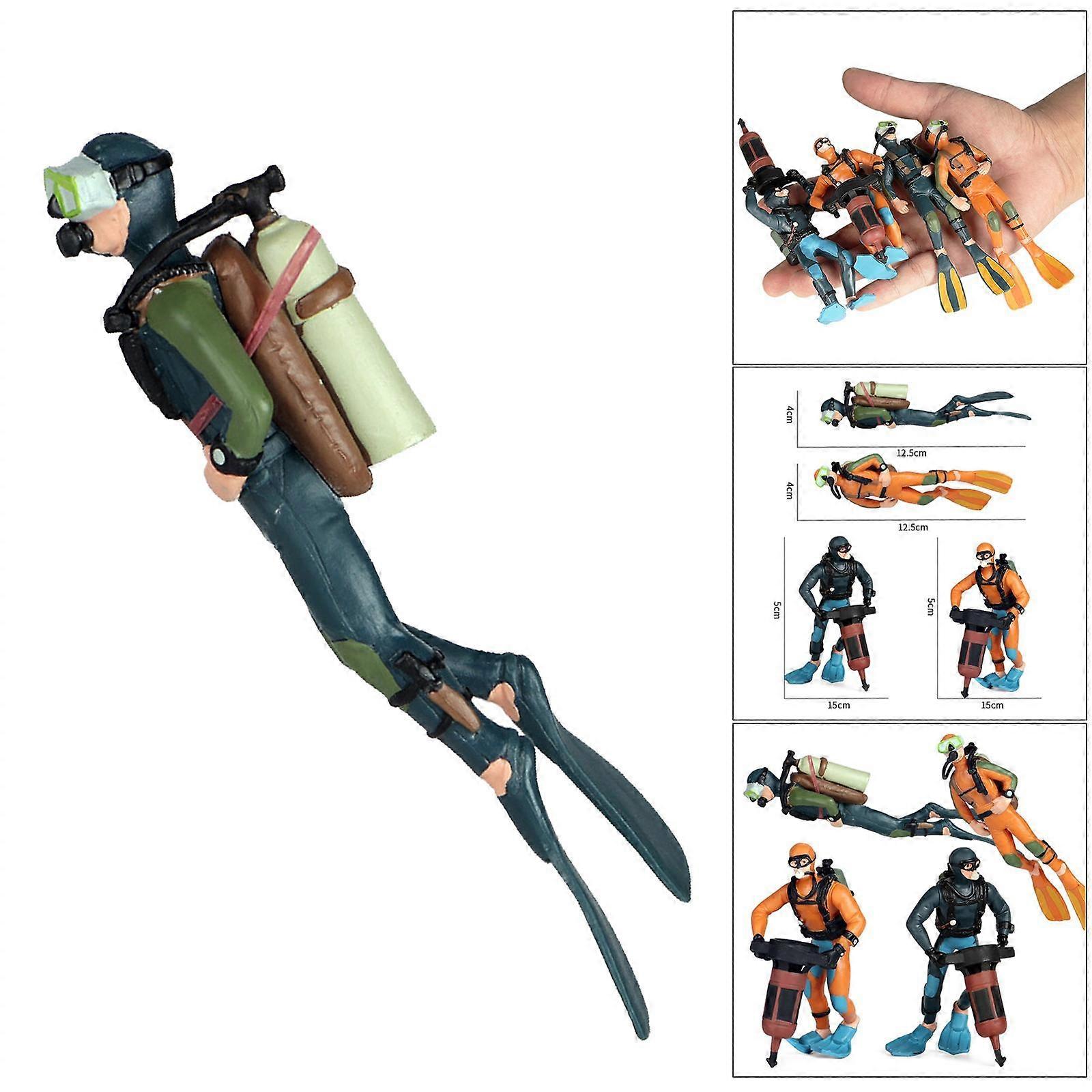 Simulation Miniature Diver Figure Ocean Scene Model Layout Ornaments ...